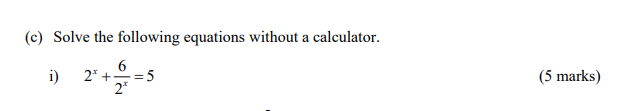 Solved (c) Solve the following equations without a | Chegg.com