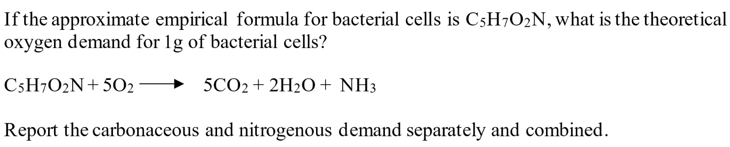 Solved If the approximate empirical formula for bacterial | Chegg.com