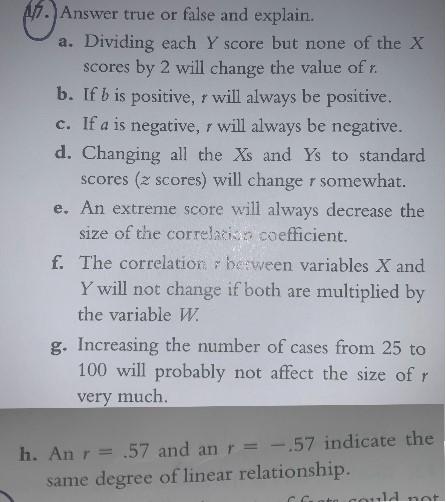 Solved 17. Answer true or false and explain. a. Dividing | Chegg.com