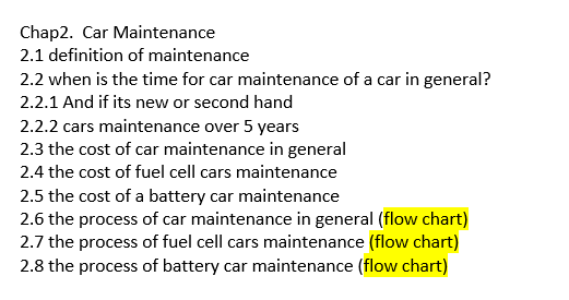 Solved Chap2. Car Maintenance 2.1 definition of maintenance | Chegg.com