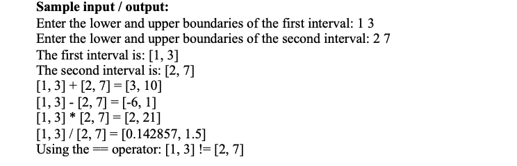 Solved Intervals Arithmetic Interval arithmetic operations | Chegg.com