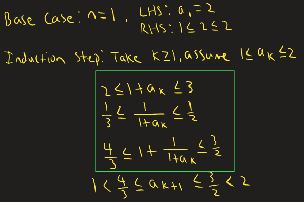 Solved (b) Let (an)n≥1 be the sequence defined recursively | Chegg.com