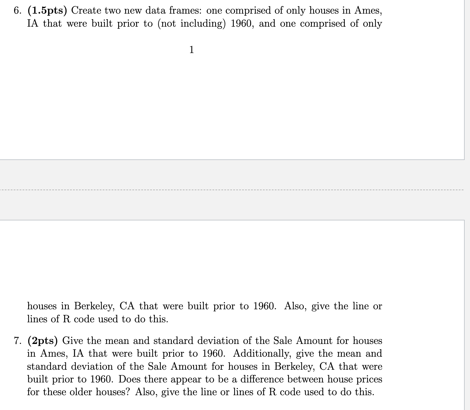 Solved The dataset HousePrice.csv gives information about a | Chegg.com