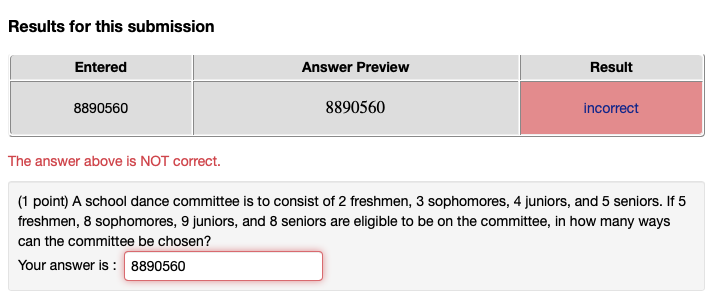 Solved Results for this submission Entered Answer Preview | Chegg.com
