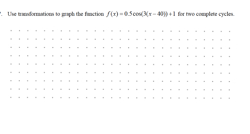 Solved . Use transformations to graph the function | Chegg.com