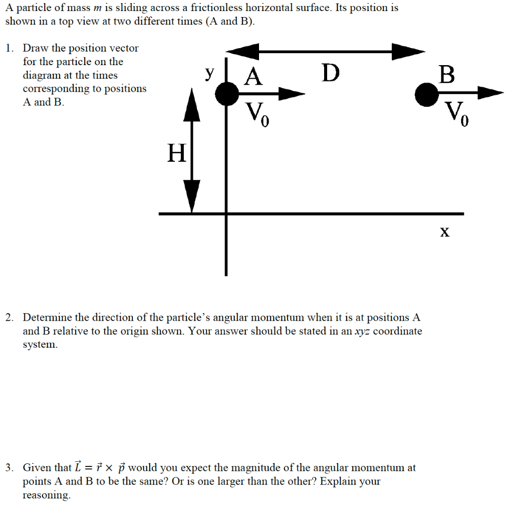 Solved Student 1: I think the angular momentum is larger at | Chegg.com
