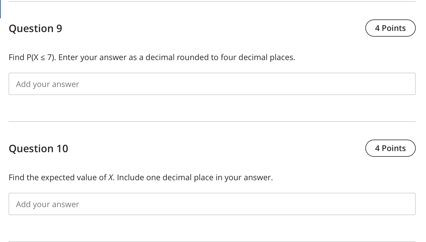 Solved Question 6 4 Points Use this scenario for problems | Chegg.com