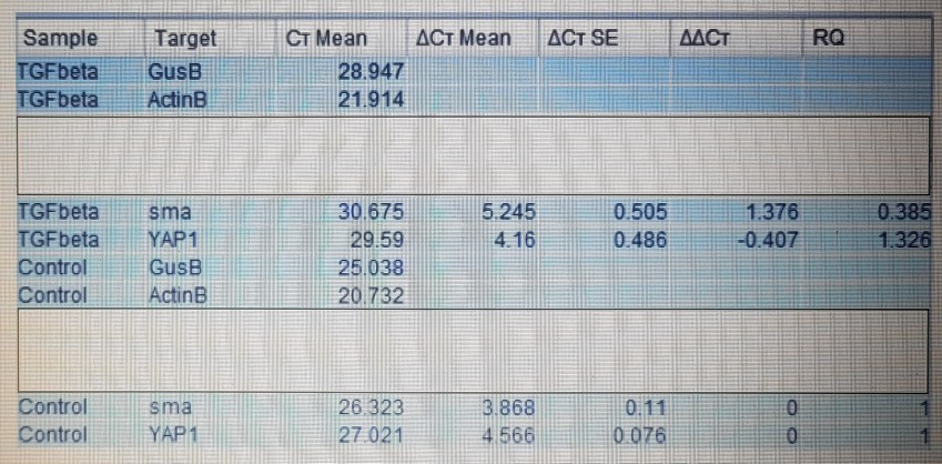 Solved Calculate the fold change for each of the gene above! | Chegg.com