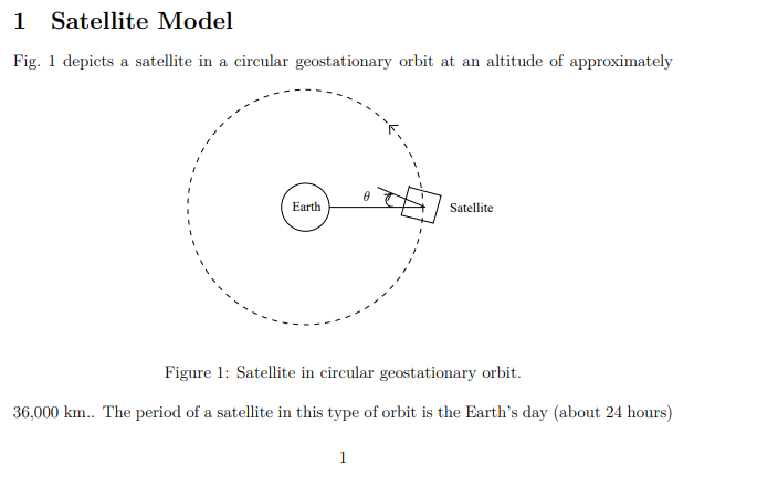 Fig. 1 depicts a satellite in a circular | Chegg.com