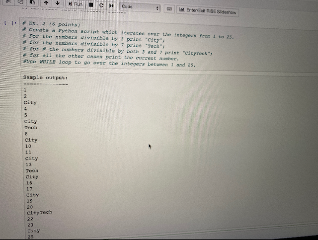 Solved Create a Python scrip which iterates over the | Chegg.com