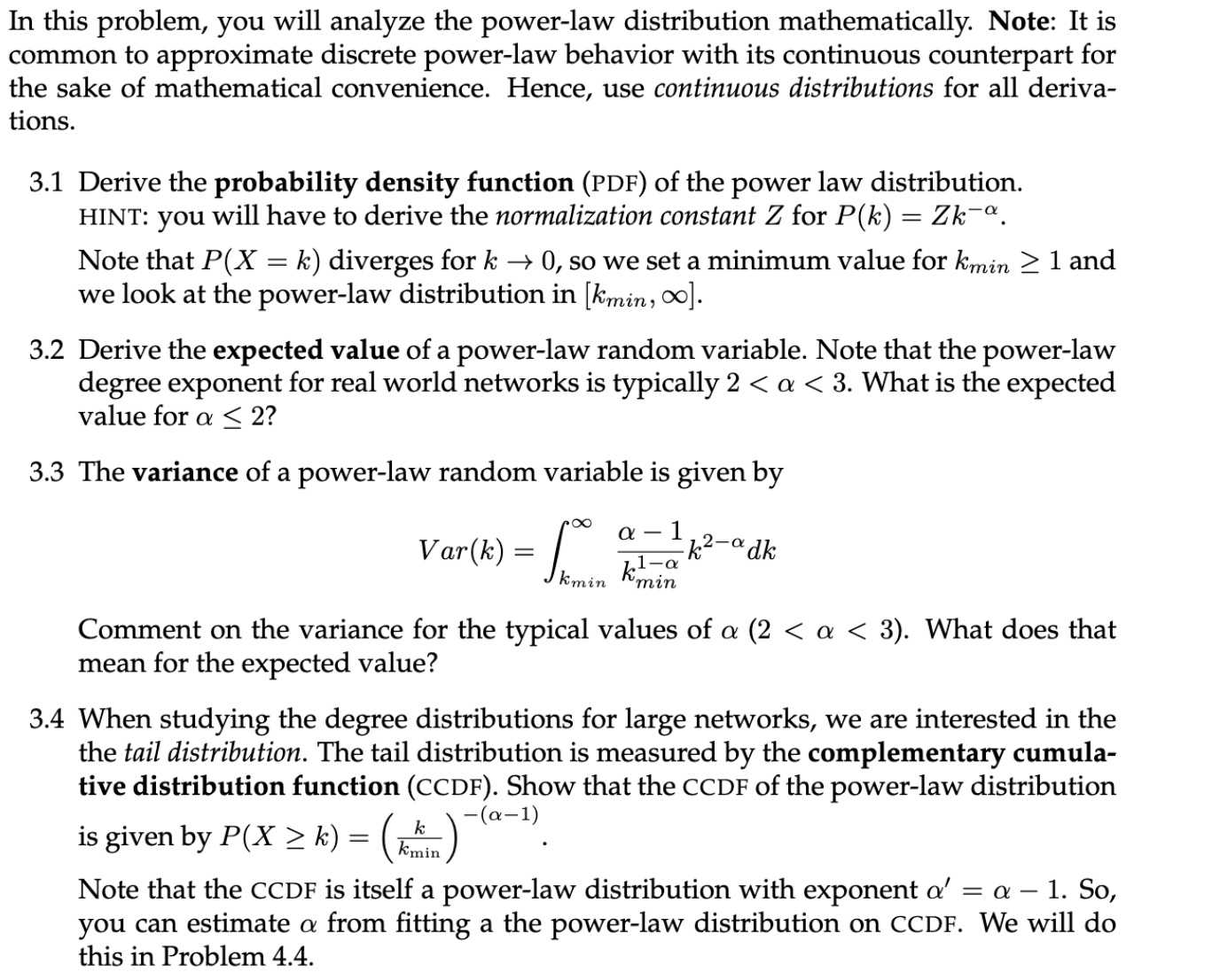 Solved [n this problem, you will analyze the power-law | Chegg.com