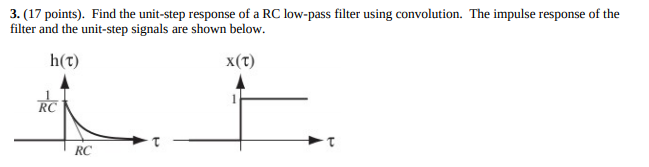 Solved 3. (17 points). Find the unit-step response of a RC | Chegg.com