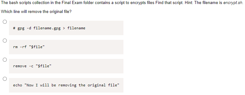 Solved sub-directory called success. What command and | Chegg.com