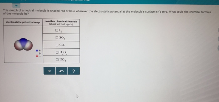 Solved This sketch of a neutral molecule is shaded red or | Chegg.com