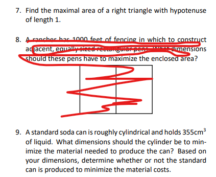 Solved 7. Find the maximal area of a right triangle with | Chegg.com