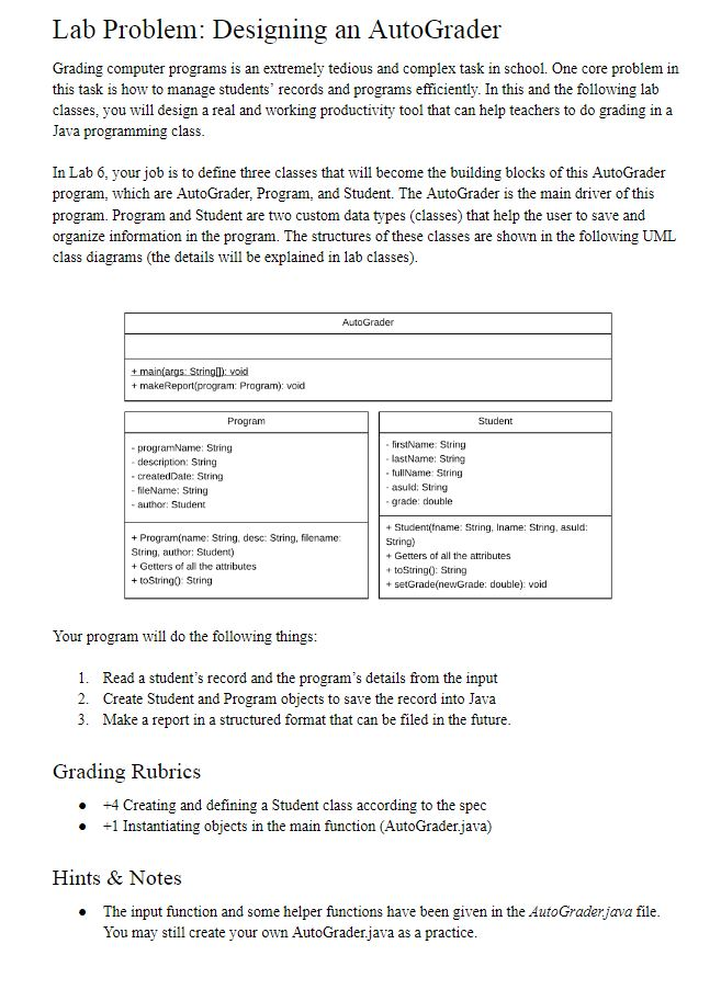 Solved CSE 110 - Lab 6 Lab Topics • • • Classes and Objects | Chegg.com