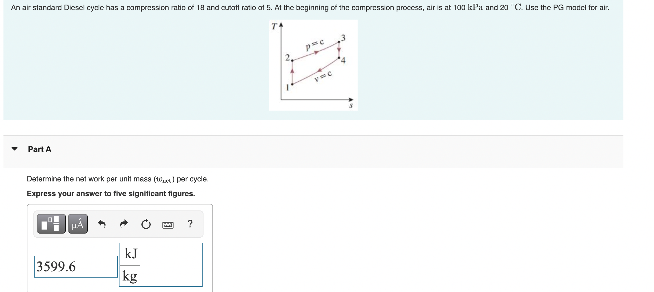 Solved Determine the net work per unit mass (wnet ) per | Chegg.com