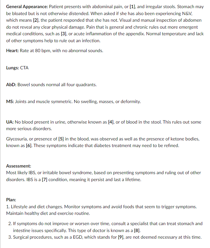 Solved [1] Gastritis [2] Nausea and Vomiting [3] | Chegg.com