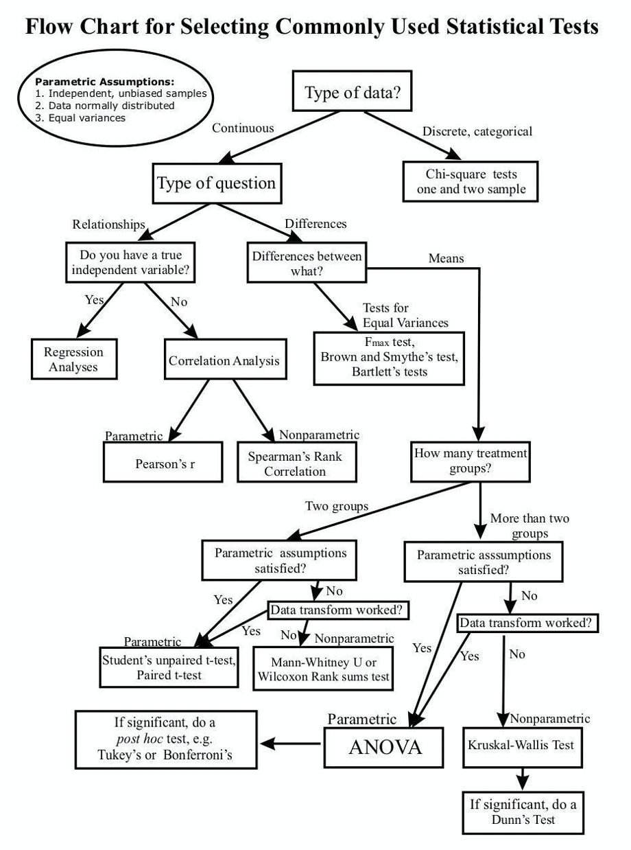 Use The Flow Chart For Statistical Analysis And Tests Chegg