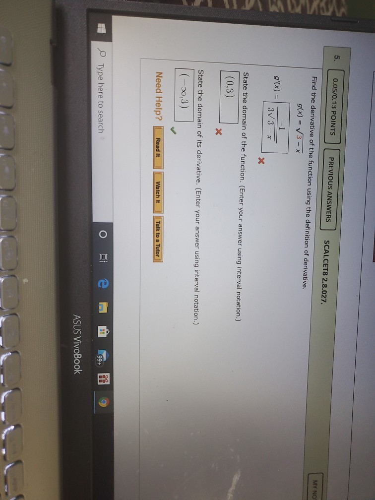 Solved -1001 Need Help? -70.13 POINTS SCALCET8 2.8.041. WTV | Chegg.com