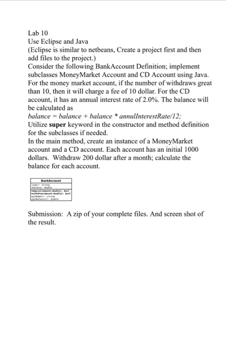 Solved Use Eclipse and Java (Eclipse is similar to net | Chegg.com