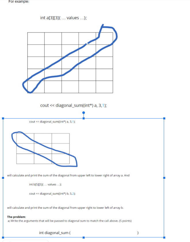 Solved Answer the following parts: a) Write the arguments | Chegg.com