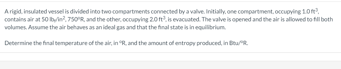 Solved Arigid, insulated vessel is divided into two | Chegg.com