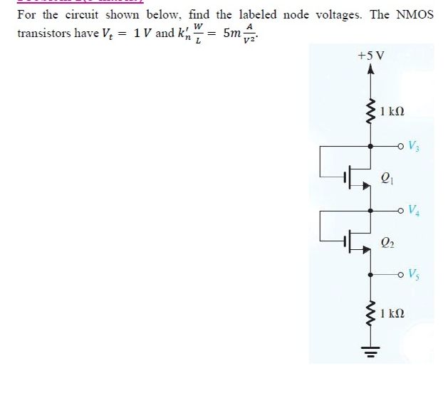 Solved For the circuit shown below, find the labeled node | Chegg.com