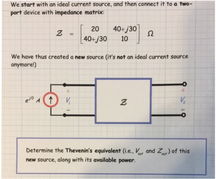 Solved We start with an ideal current source, and then | Chegg.com
