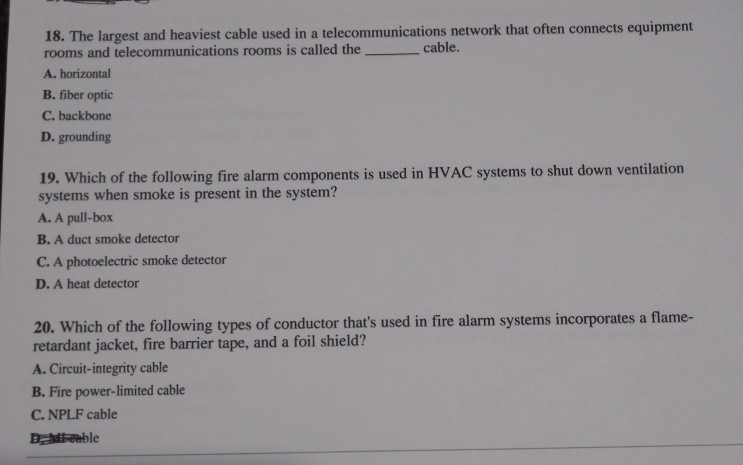 Solved 13. A/An cable system can be used to automate | Chegg.com