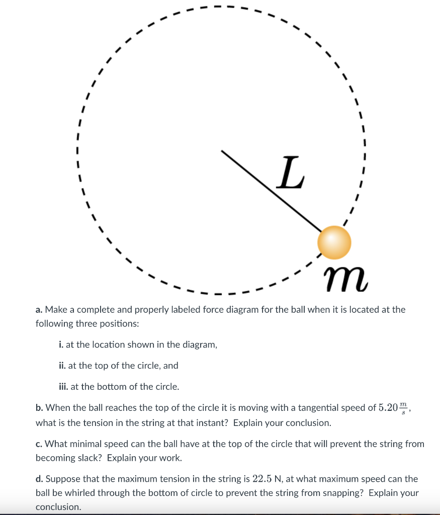 Solved Please help. A string is tied to a ball and whirled | Chegg.com