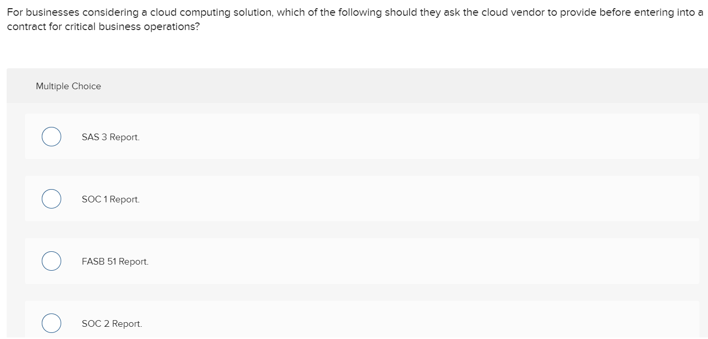 Solved Which of the following is not one of the main | Chegg.com