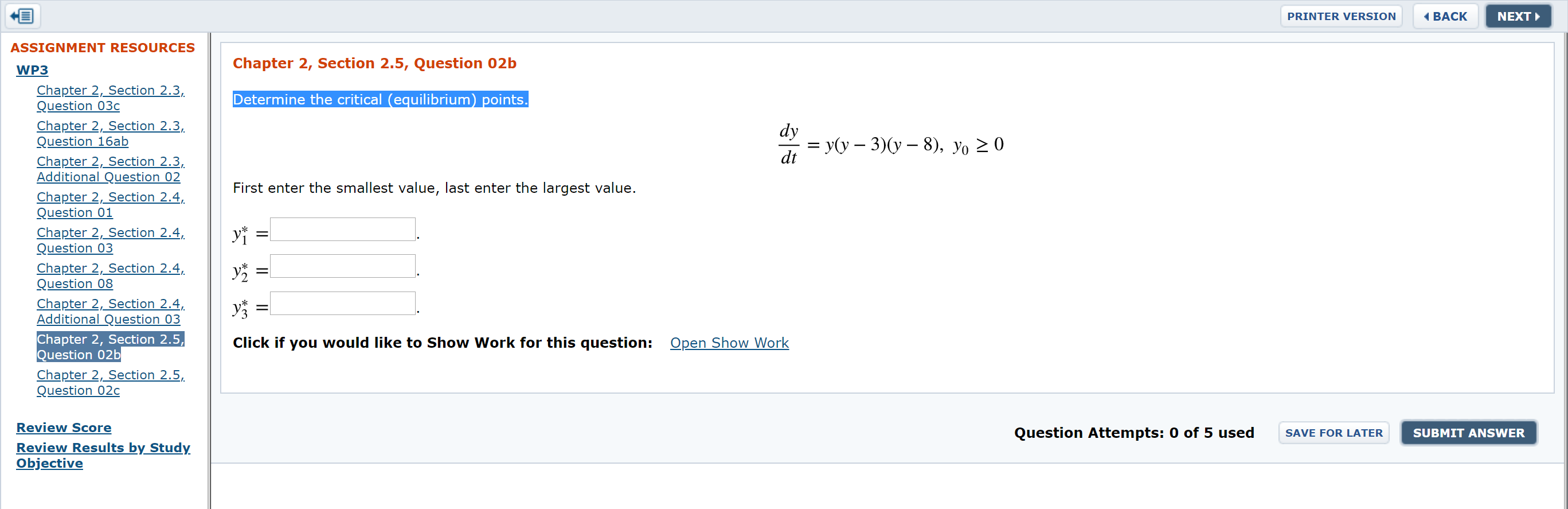 Solved BACK NEXT PRINTER VERSION ASSIGNMENT RESOURCES | Chegg.com