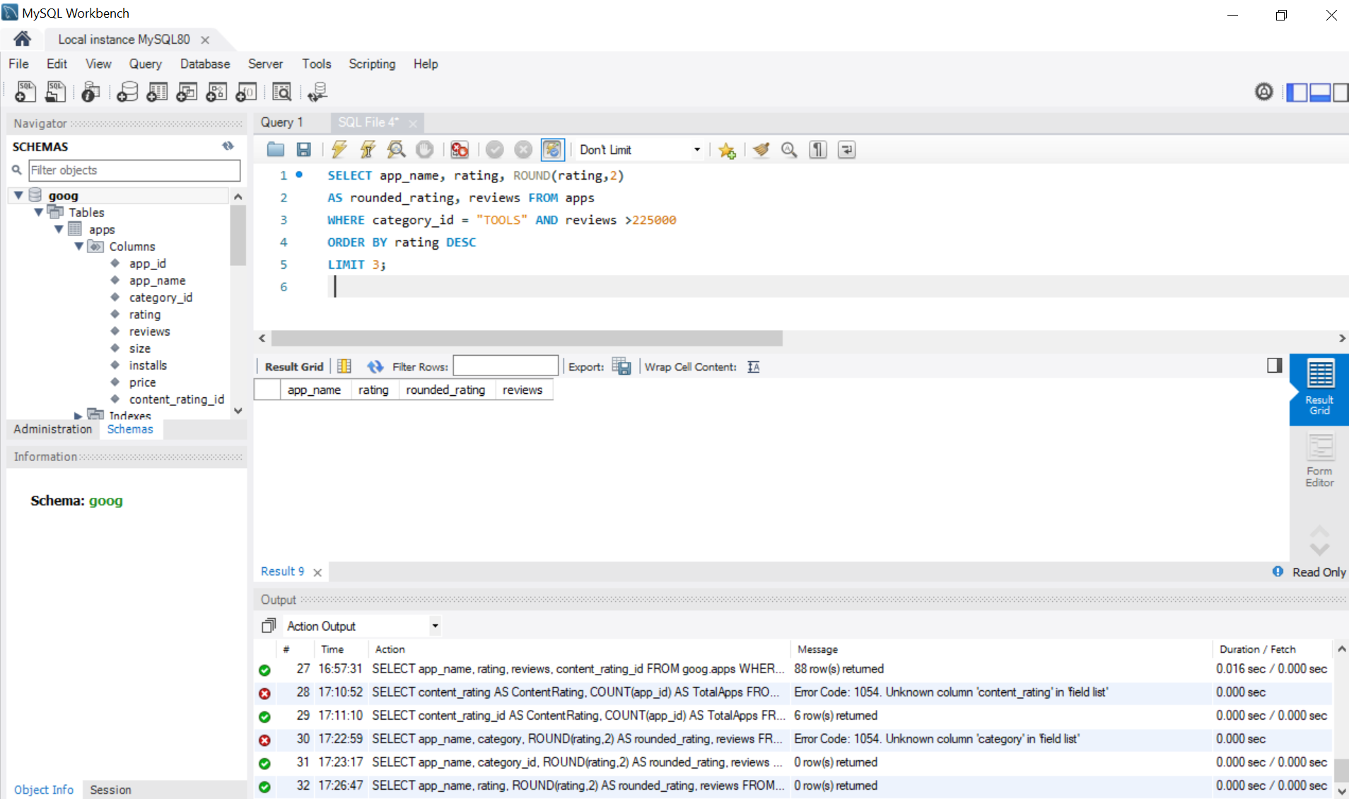 Solved Find the top 3 highest rated apps in the category of | Chegg.com