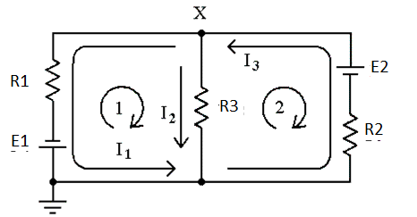 Solved In the circuit, E1 = 5.0V, E2 = 10.8V, R1 = 6.4Ω, R2 | Chegg.com