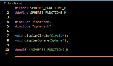 Solved circle.cpp:24:7: error: no declaration matches 'float | Chegg.com