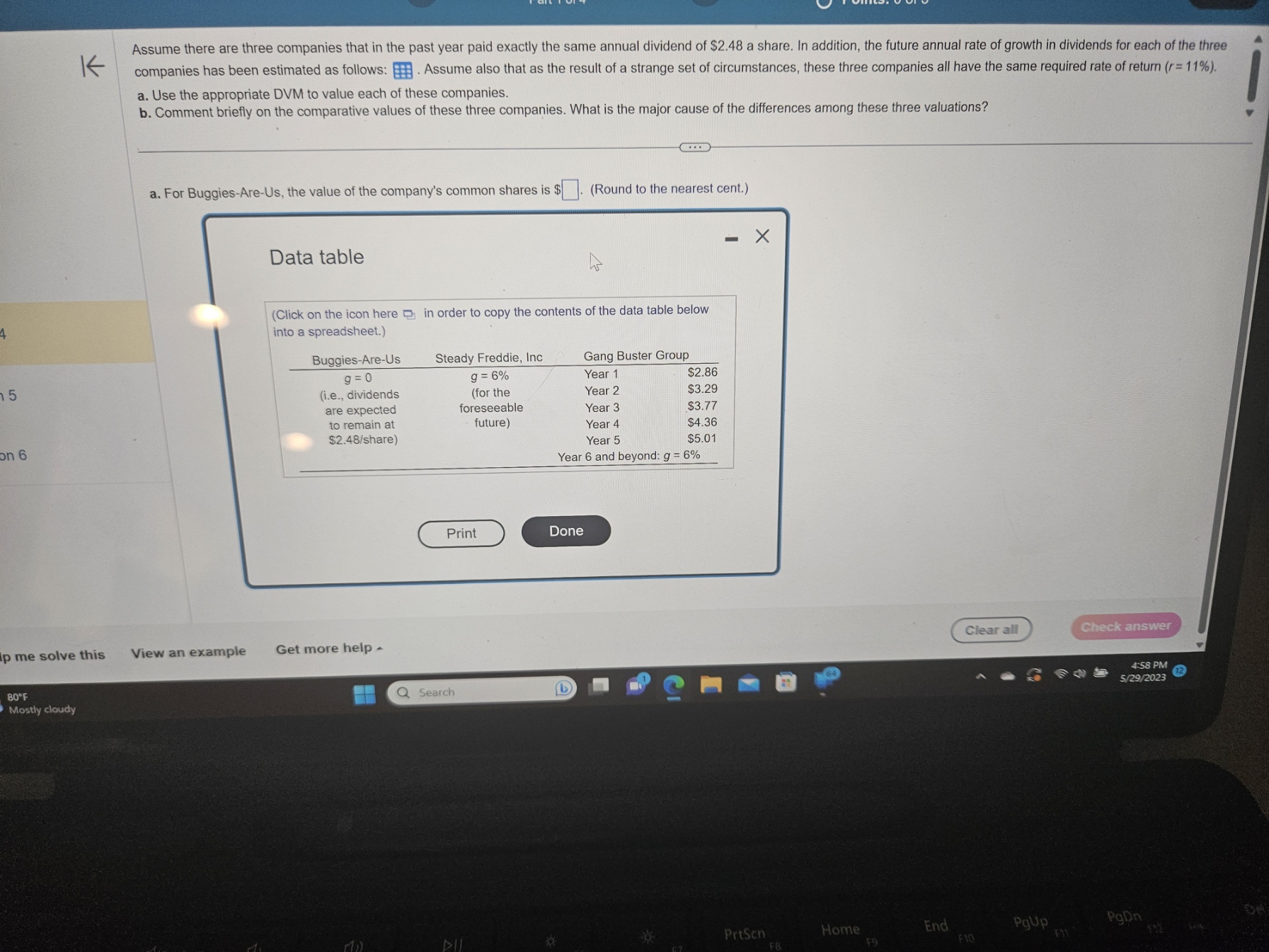 Solved Assume there are three companies that in the past | Chegg.com