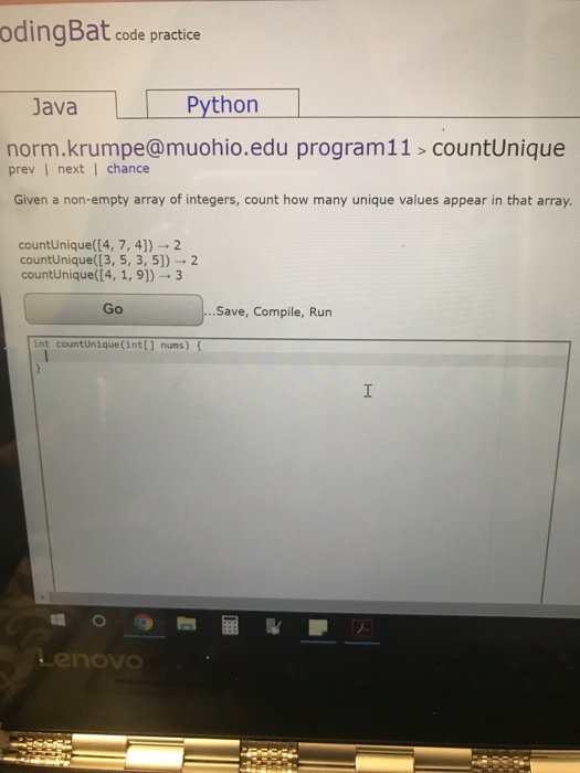 Solved Given a non-empty array of integers, count how many | Chegg.com