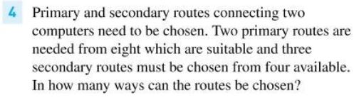 Solved 4 Primary and secondary routes connecting two | Chegg.com