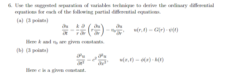 Solved ди Әr vo ar rar 6. Use the suggested separation of | Chegg.com