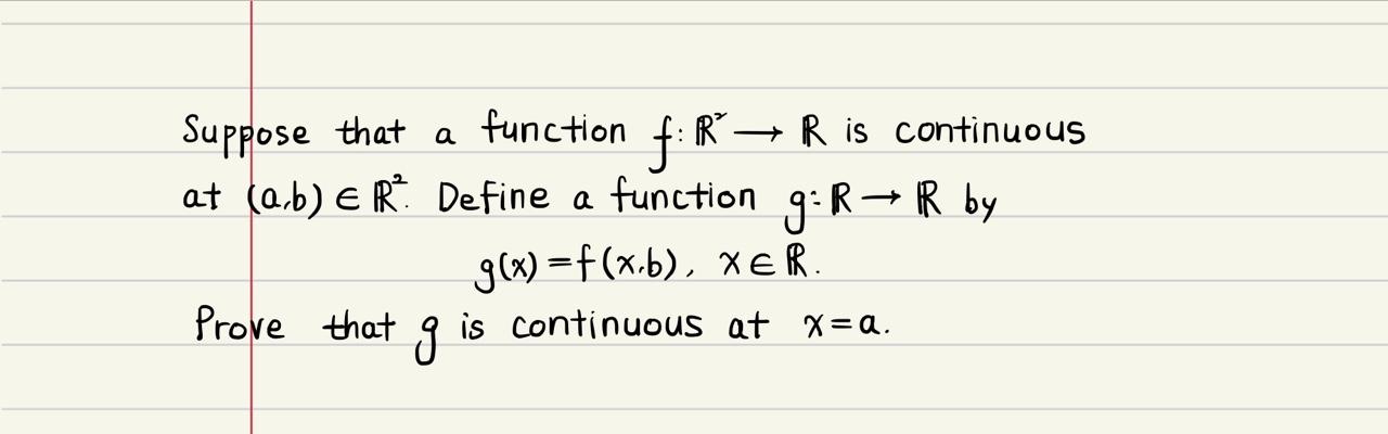 Solved Suppose that a function fir + R is continuous at | Chegg.com