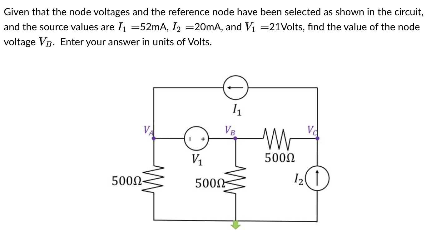 Solved Given that the node voltages and the reference node | Chegg.com