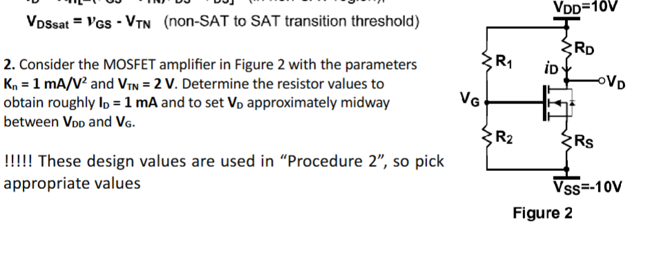 Solved VDSsat =vGS-VTN (non-SAT to ﻿SAT transition | Chegg.com