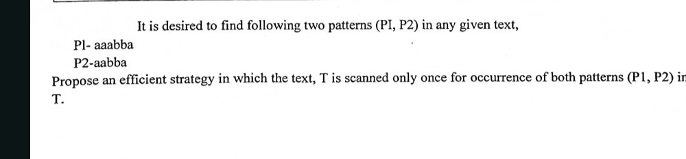 Solved It is desired to find following two patterns (PI, | Chegg.com