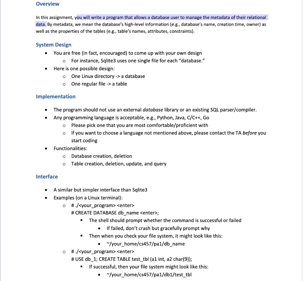 Solved In this assignment, you will write a program that | Chegg.com