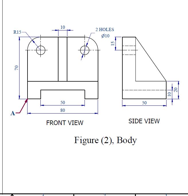 Solved Using Autocad Draw top views and isometric for these | Chegg.com