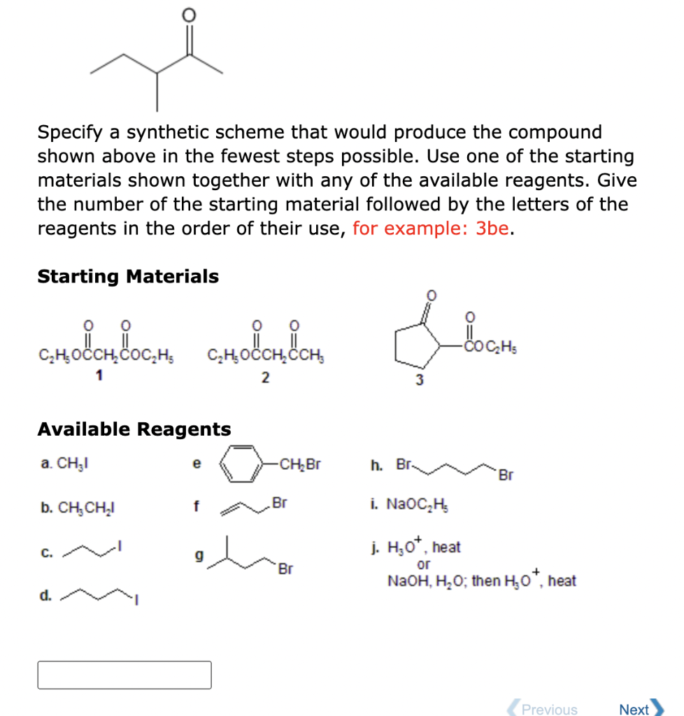 Solved Specify A Synthetic Scheme That Would Produce The 
