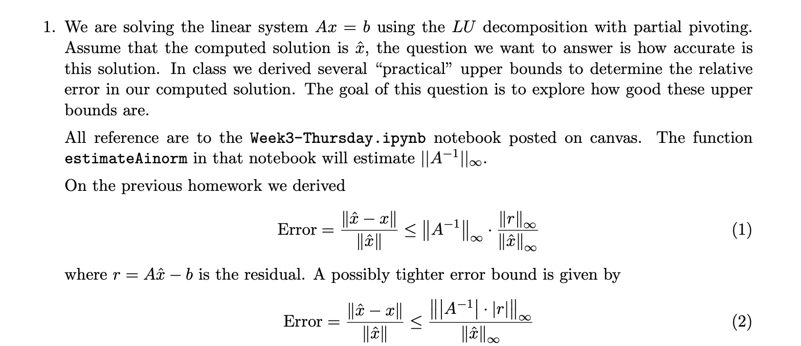 Solved pls show all steps detailed (a) ﻿Create 5 ﻿random | Chegg.com