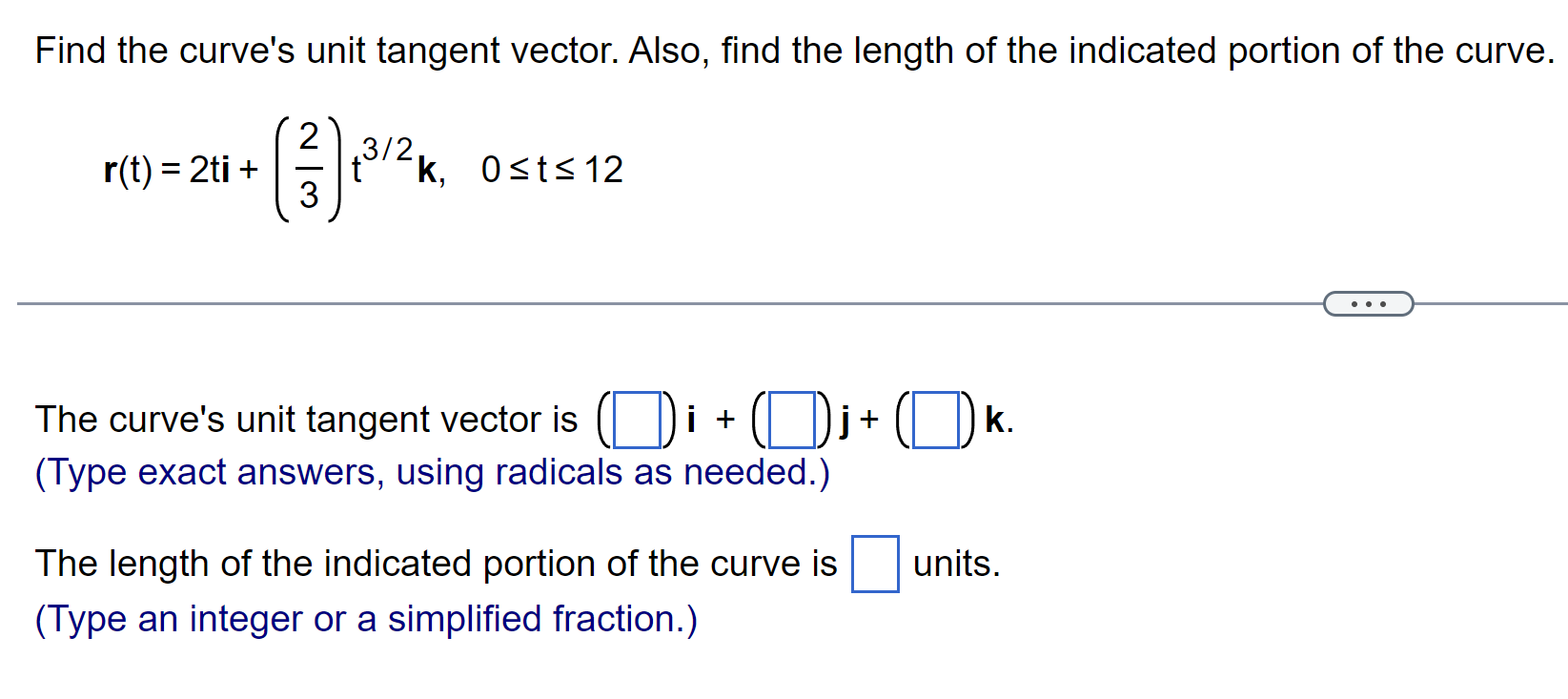 Solved Find the curve's unit tangent vector. Also, find the | Chegg.com
