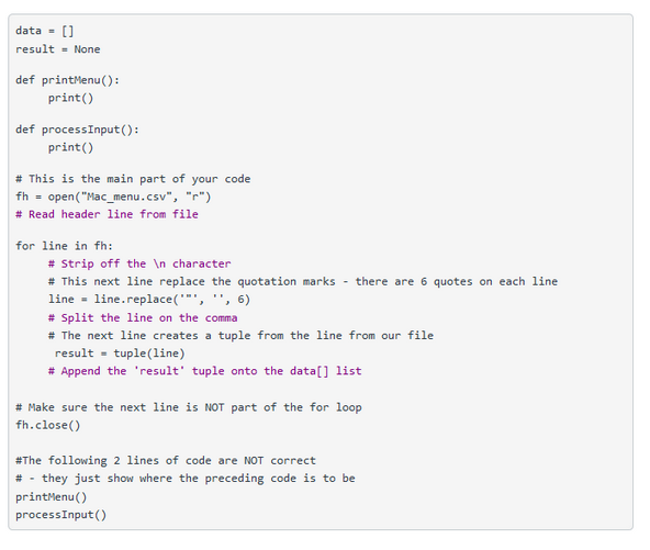 Solved USING THIS LINE OF CODE TO BUILD OFF: #list which | Chegg.com